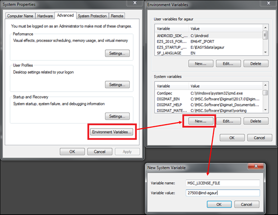 Installation steps of MSC Licensing 11.13 on Windows